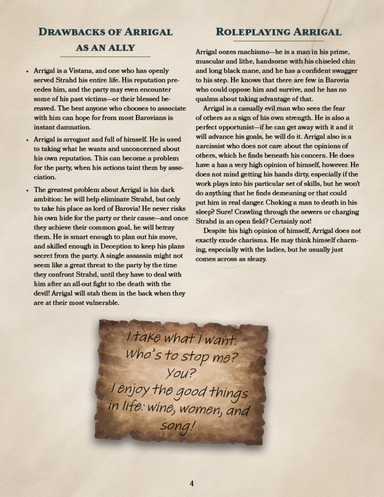 Curse of Strahd NPC Companion Guide | Lunch Break Heroes