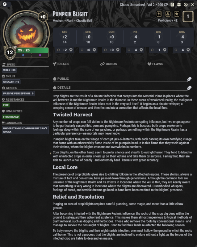 Chaos Unleashed Volume 2 Foundry VTT Module | Lunch Break Heroes
